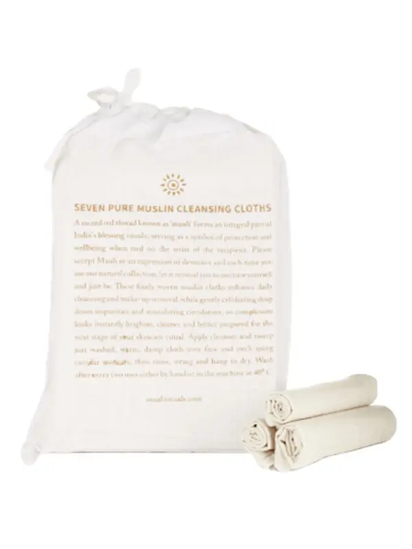 MAULI RITUALS Set Of Seven Pure Muslin Cleansing Cloths