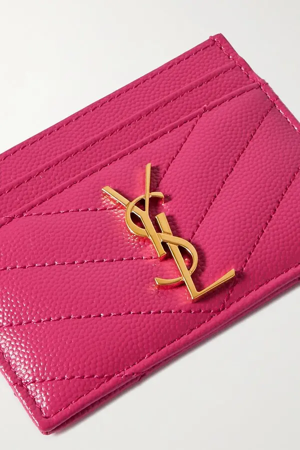 Saint Laurent Monogramme Quilted Cardholder