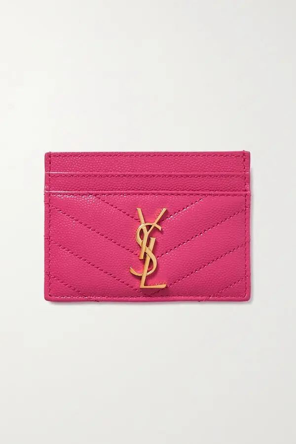 Saint Laurent Monogramme Quilted Cardholder