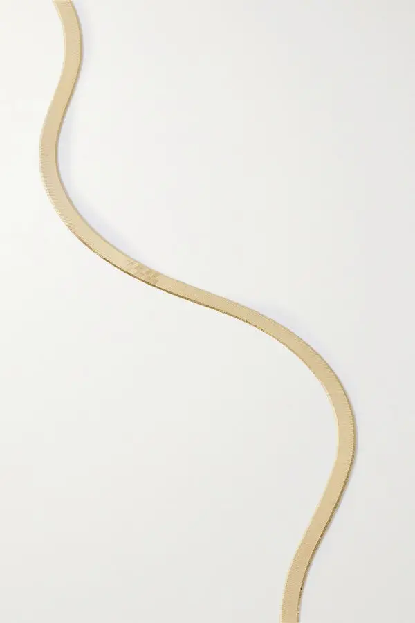 LOREN STEWART Net Sustain Herringbone 10-karat Recycled Bracelet