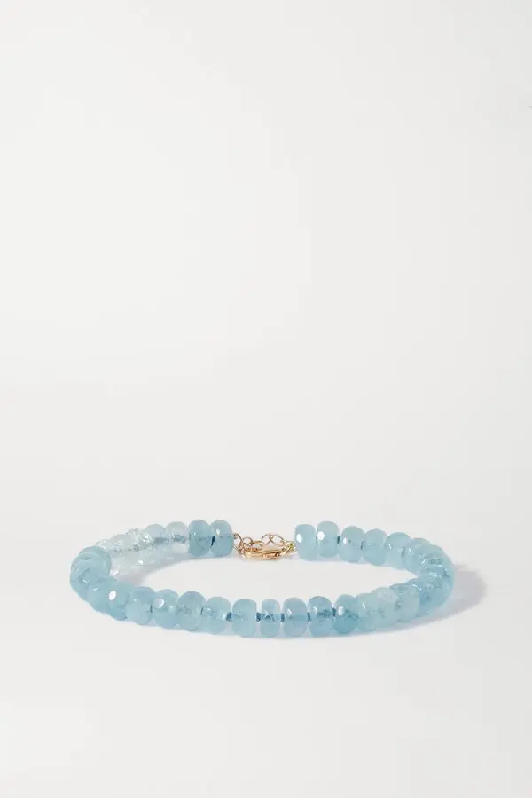 Jia Jia Oracle Aquamarine And Gold Bracelet - Blue