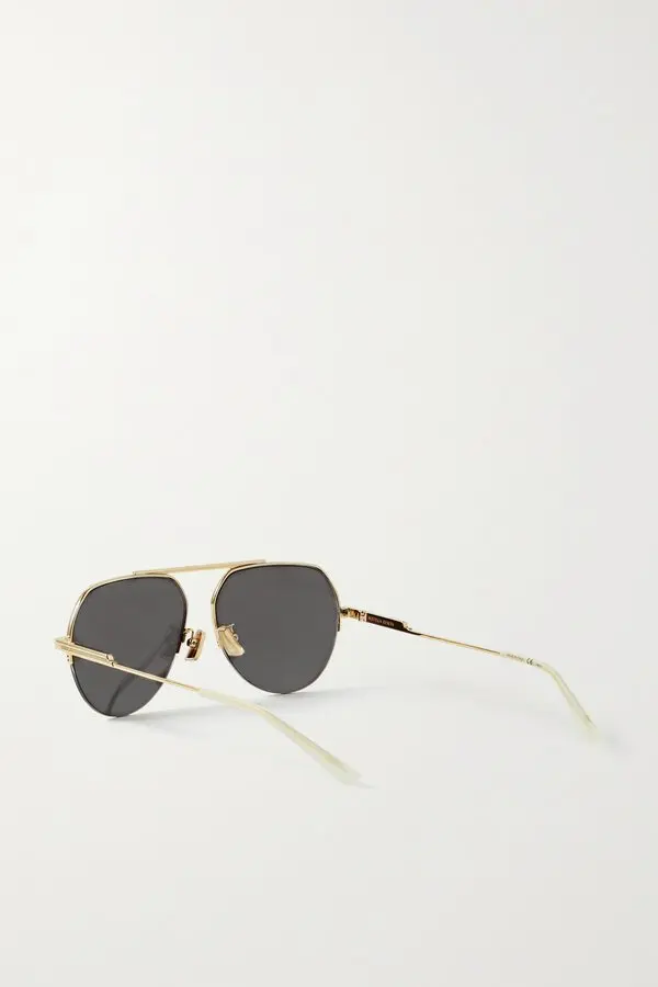 Bottega Veneta Aviator-style Sunglasses - Green