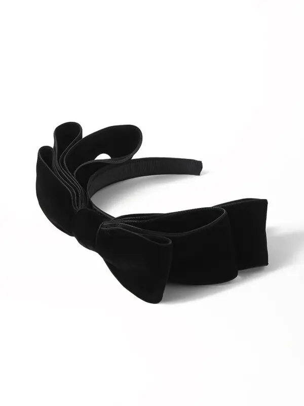 JENNIFER BEHR Katya Bow-embellished Velvet Headband