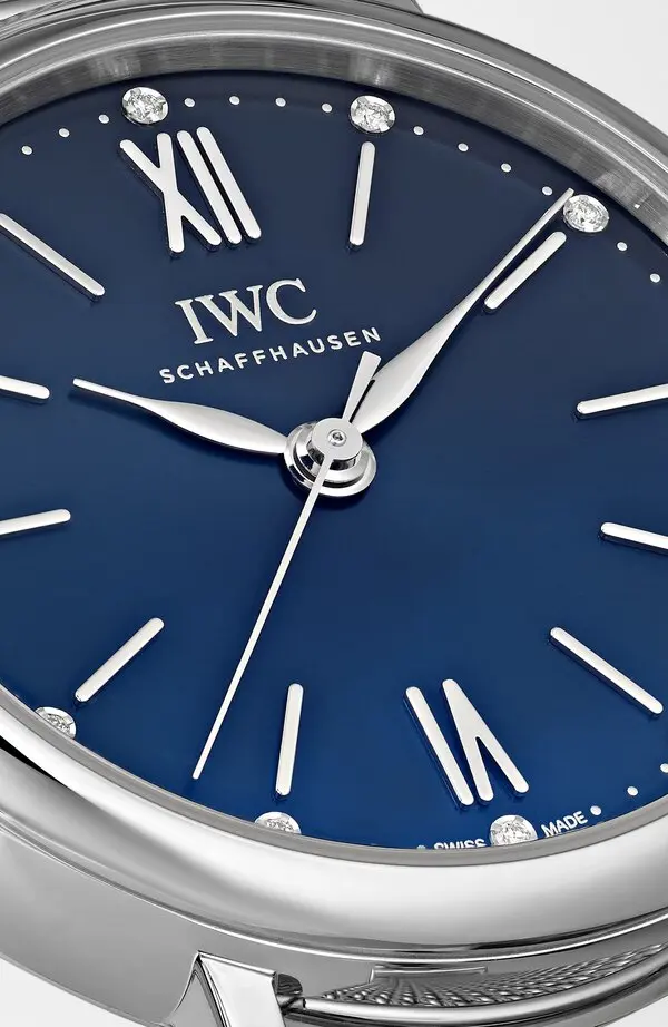 IWC SCHAFFHAUSEN Portofino Automatic 34mm Stainless Steel And Diamond Watch