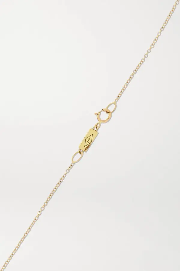 JENNIFER MEYER Mini Daisy Turquoise Necklace