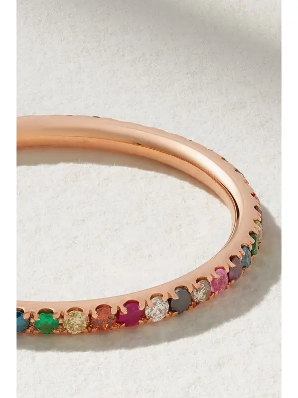 Ileana Makri Thread 18-karat -stone Ring - Multi