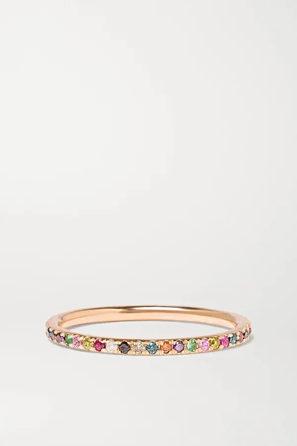 Ileana Makri Thread 18-karat -stone Ring - Rose Gold