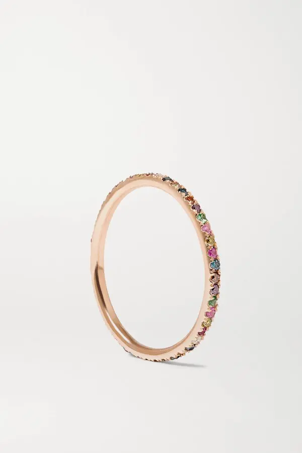 Ileana Makri Thread 18-karat -stone Ring - Rose Gold
