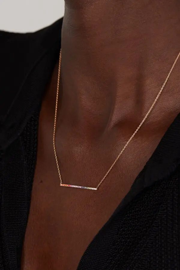 DIANE KORDAS 18-karat -stone Necklace