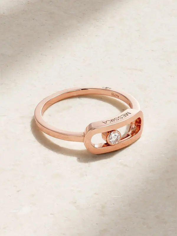 Messika Move Uno 18-karat Diamond Ring - Gold