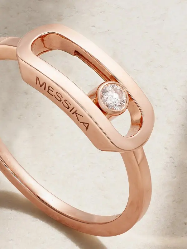 Messika Move Uno 18-karat Diamond Ring - Gold
