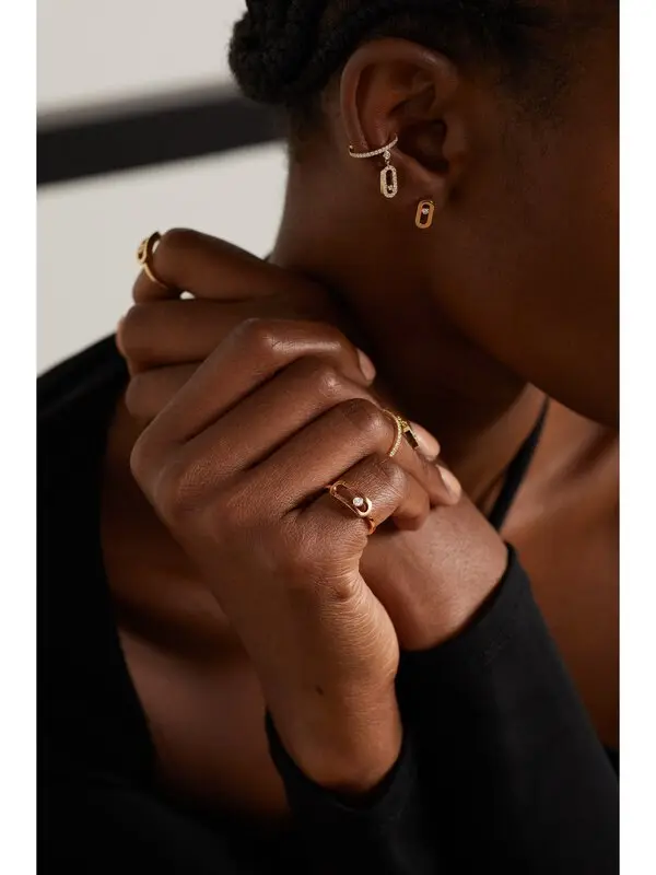 Messika Move Uno 18-karat Diamond Ring - Gold