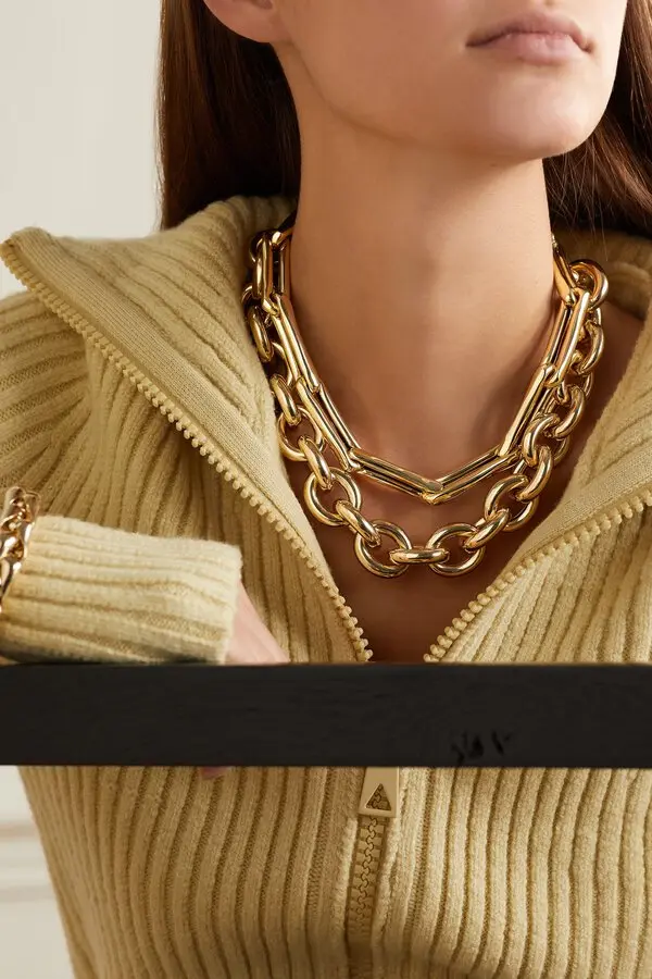 Lauren Rubinski Extra Large 14-karat Link Necklace