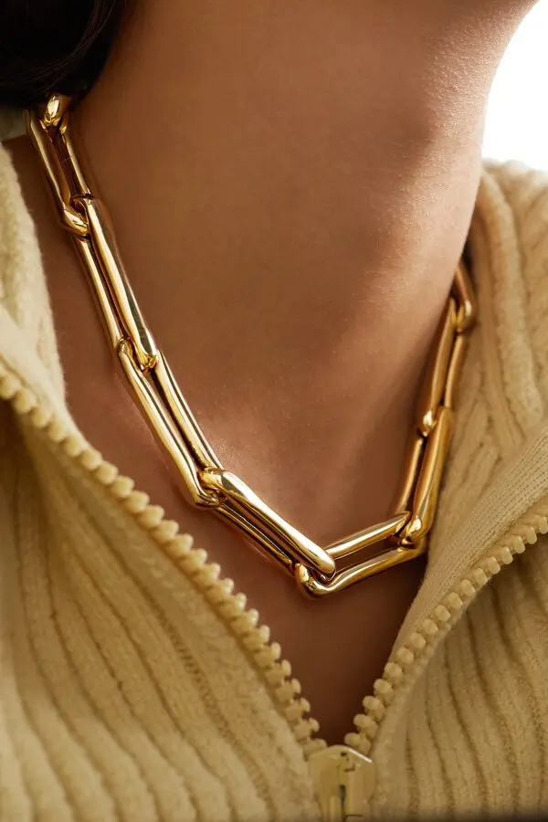 Lauren Rubinski Extra Large 14-karat Link Necklace