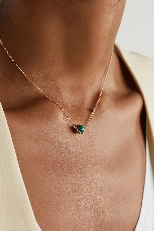 PIAGET Possession 18-karat Malachite And Diamond Necklace