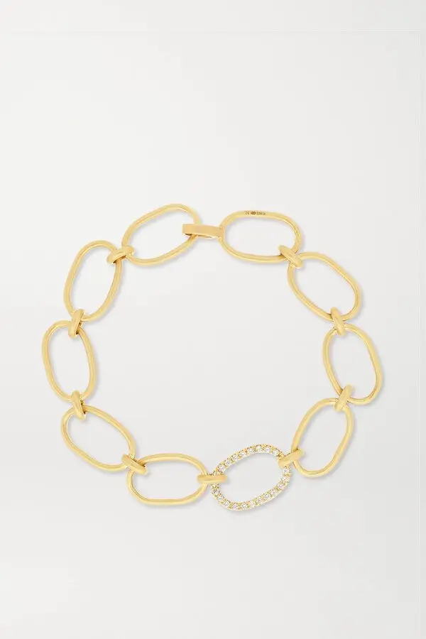 Irene Neuwirth 18-karat Diamond Chain Bracelet - Gold