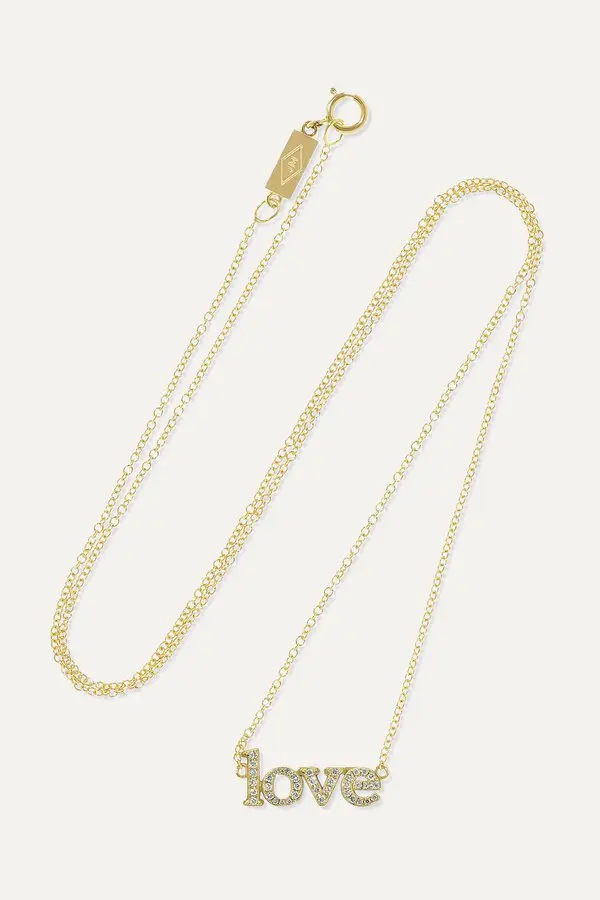JENNIFER MEYER Love 18-karat Diamond Necklace