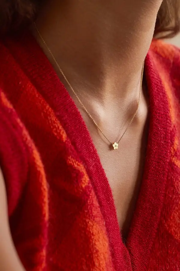 JENNIFER MEYER Mini Daisy 18-karat Diamond Necklace