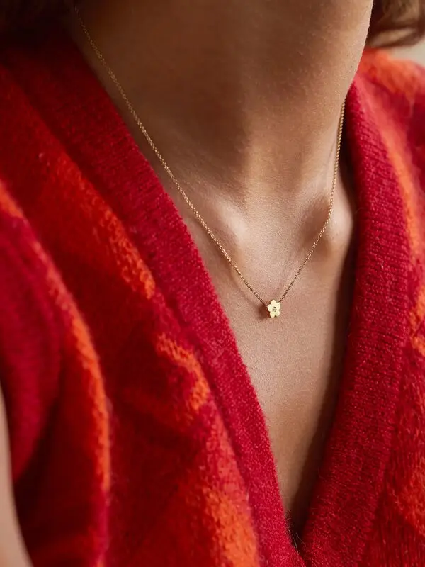 JENNIFER MEYER Mini Daisy 18-karat Diamond Necklace