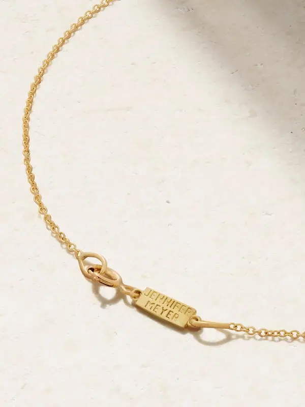 JENNIFER MEYER Mini Daisy 18-karat Diamond Necklace