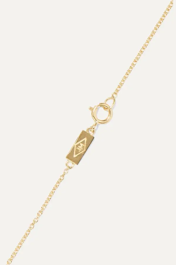 JENNIFER MEYER Wishbone 18-karat Diamond Necklace