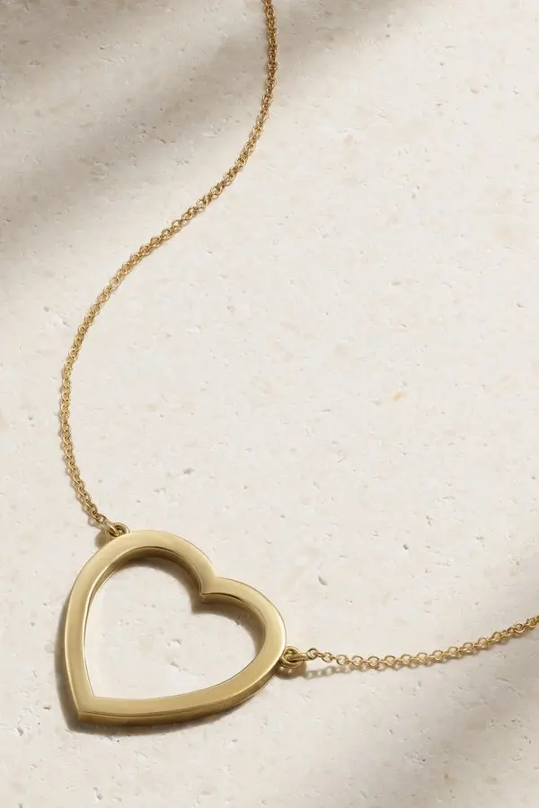 JENNIFER MEYER Open Heart 18-karat Necklace - Gold