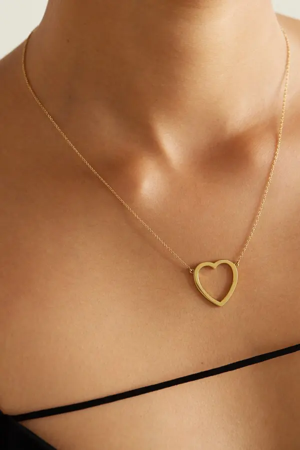 JENNIFER MEYER Open Heart 18-karat Necklace