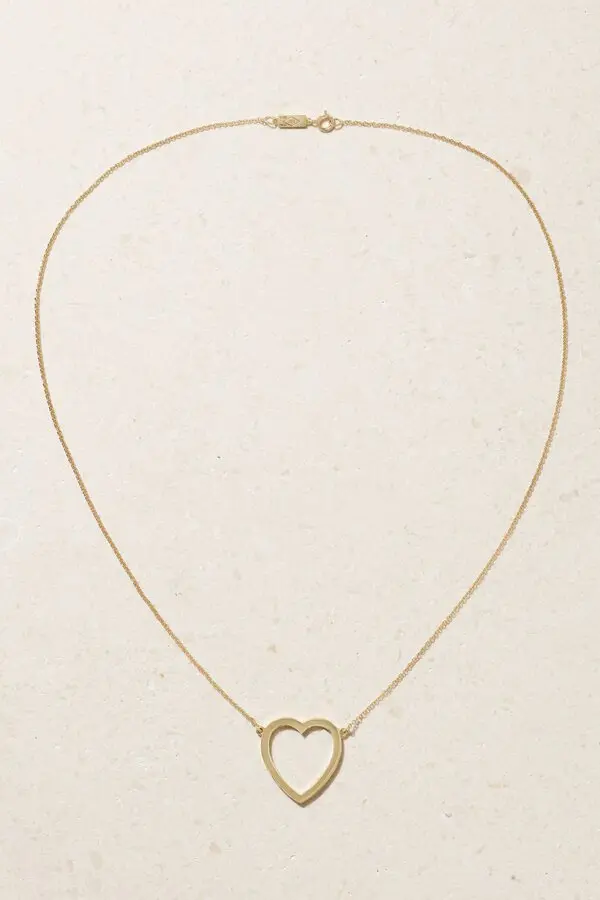 JENNIFER MEYER Open Heart 18-karat Necklace