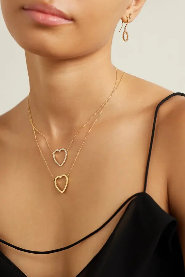 JENNIFER MEYER Open Heart 18-karat Necklace