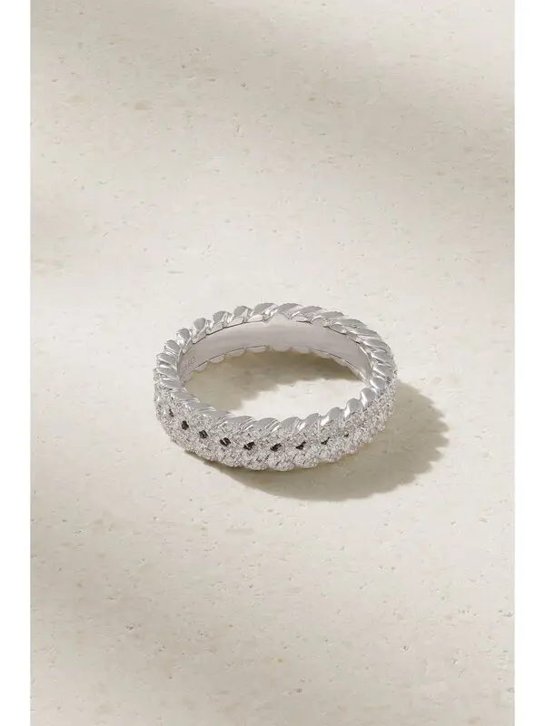 ANITA KO 18-karat Diamond Braided Ring