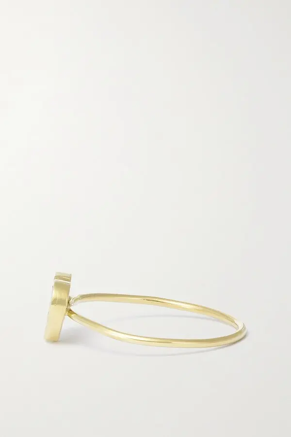 JENNIFER MEYER Extra Small Heart Opal Ring