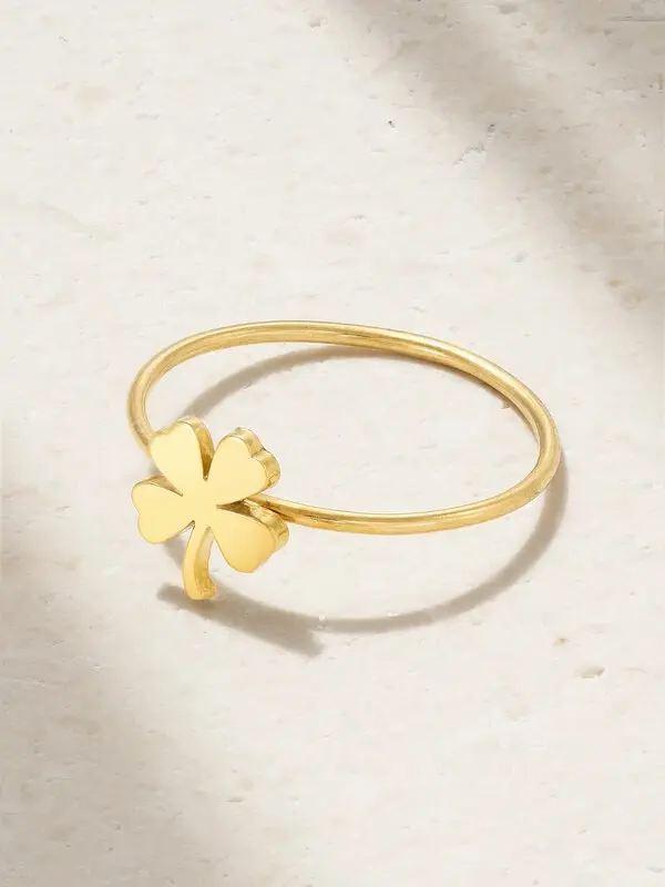 JENNIFER MEYER Mini Clover 18-karat Ring - Gold