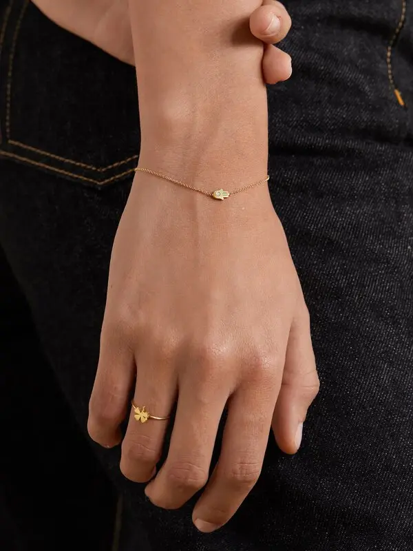 JENNIFER MEYER Mini Clover 18-karat Ring