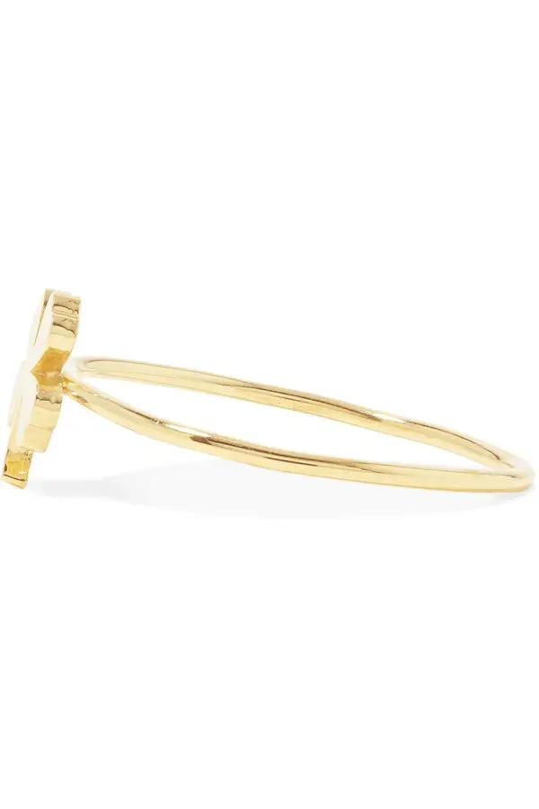 JENNIFER MEYER Mini Clover 18-karat Ring