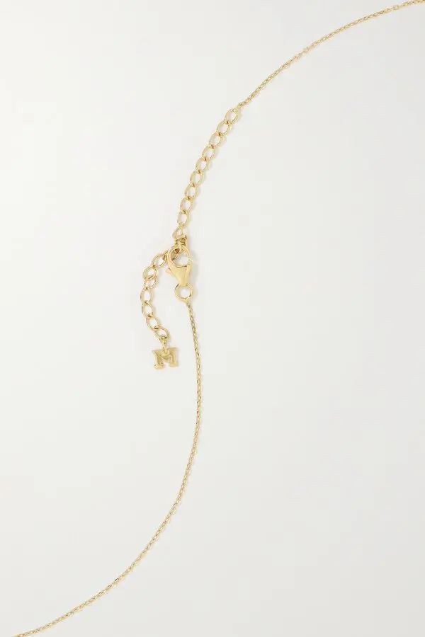 Mateo 14-karat Pearl And Diamond Necklace - Off-white