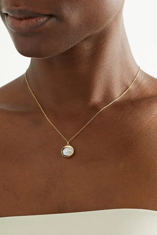 Mateo 14-karat Pearl And Diamond Necklace - White