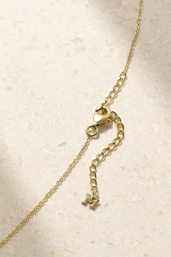 Mateo 14-karat Pearl And Diamond Necklace - White