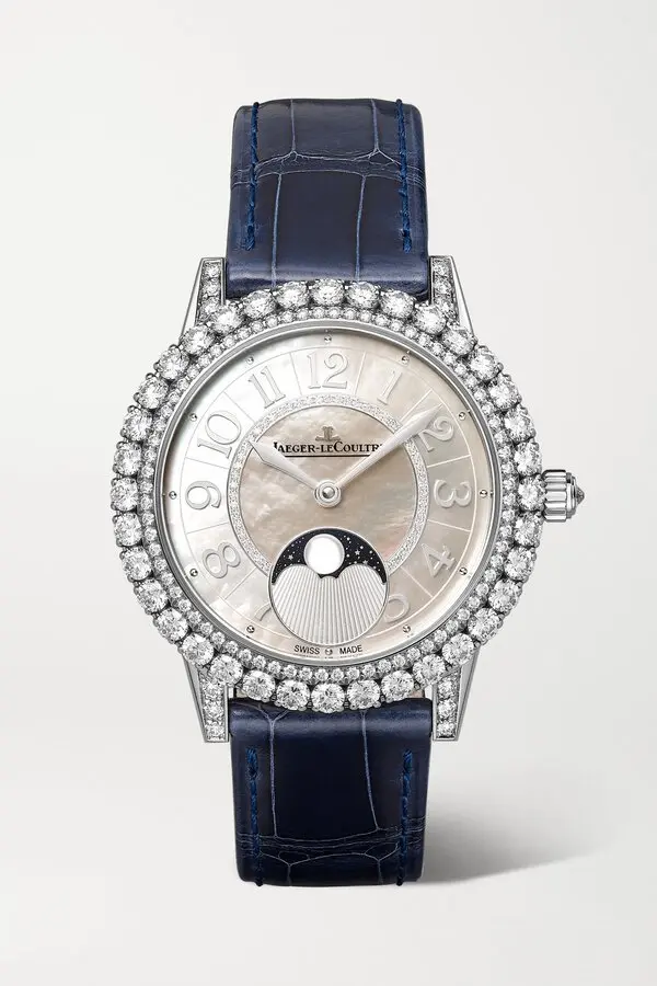 JAEGER-LECOULTRE Dazzling Rendez-vous Moon Automatic 36mm Medium Alligator And Diamond Watch