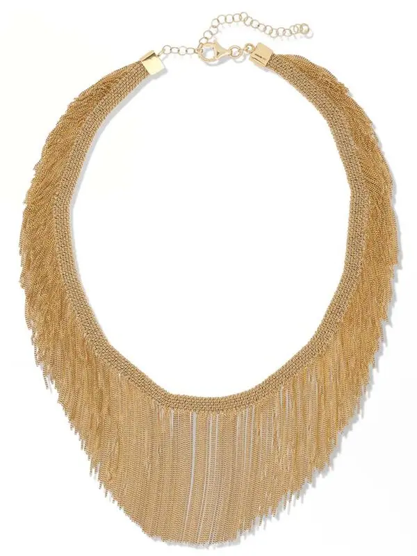 Carolina Bucci Fringe 18-karat And Silk Necklace