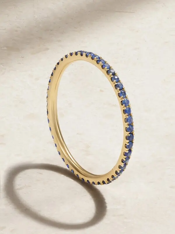 Ileana Makri Thread 18-karat Sapphire Ring - Gold