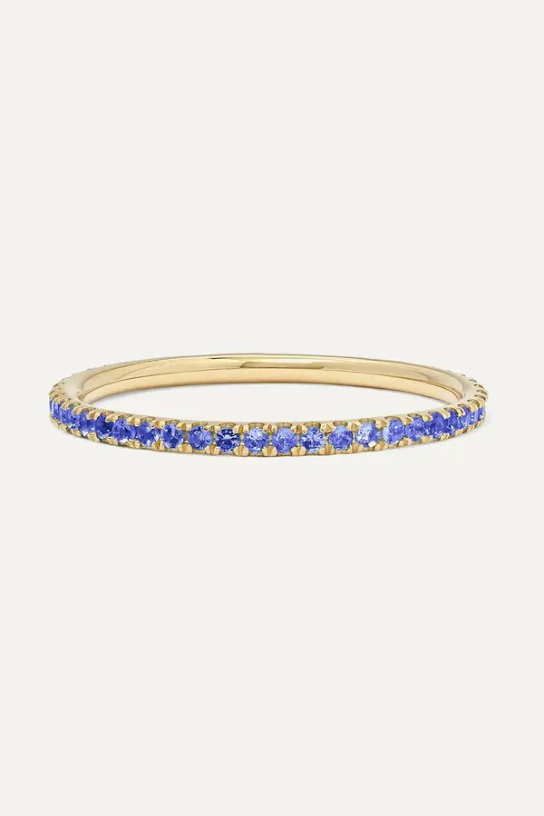 Ileana Makri Thread 18-karat Sapphire Ring - Gold