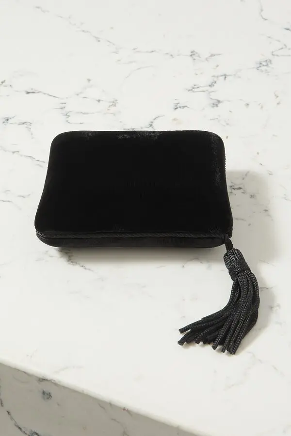 Sophie Bille Brahe Velvet Jewelry Box - Black