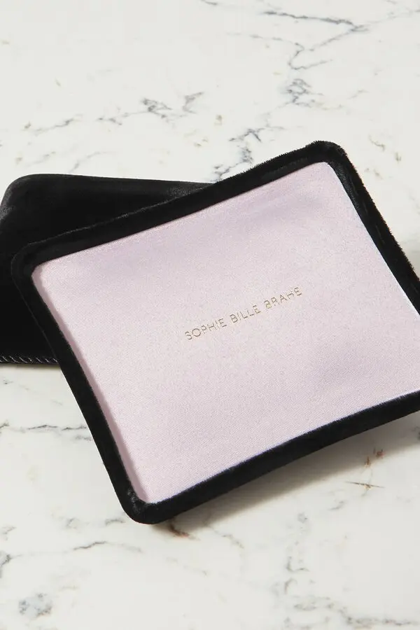 Sophie Bille Brahe Velvet Jewelry Box - Black