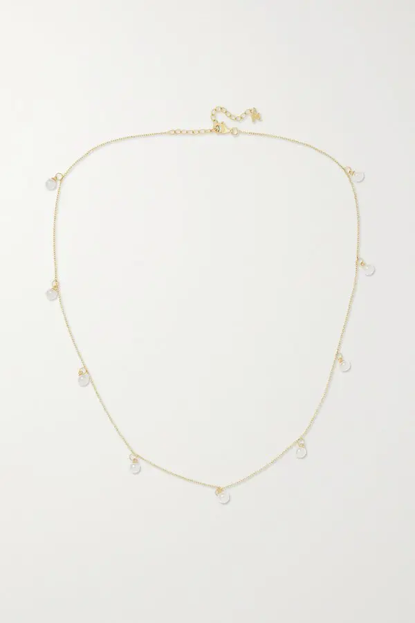 Mateo 14-karat Pearl Choker - White