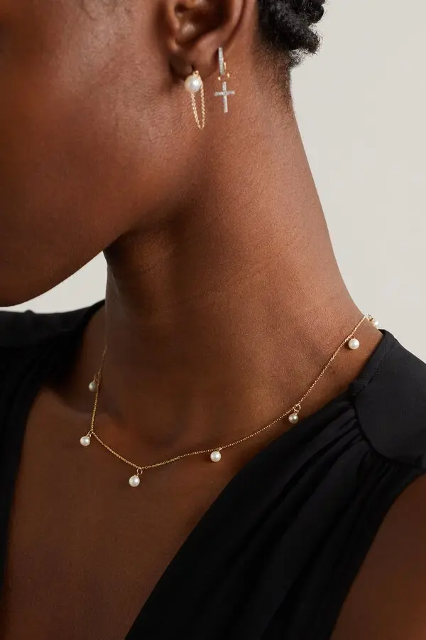 Mateo 14-karat Pearl Choker