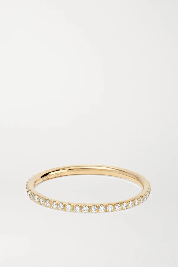 Ileana Makri Thread 18-karat Diamond Eternity Ring - Gold