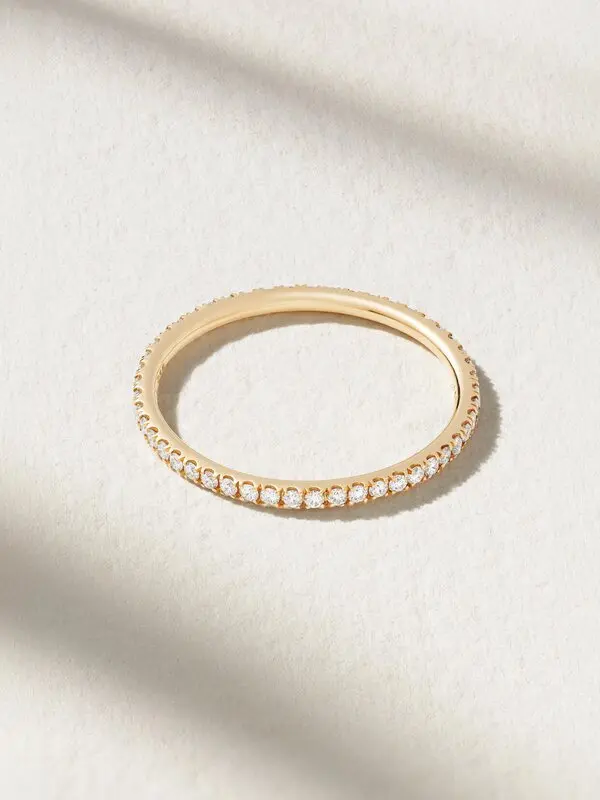 Ileana Makri Thread 18-karat Diamond Eternity Ring - Gold