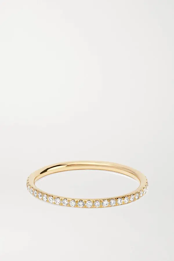 Ileana Makri Thread 18-karat Diamond Eternity Ring