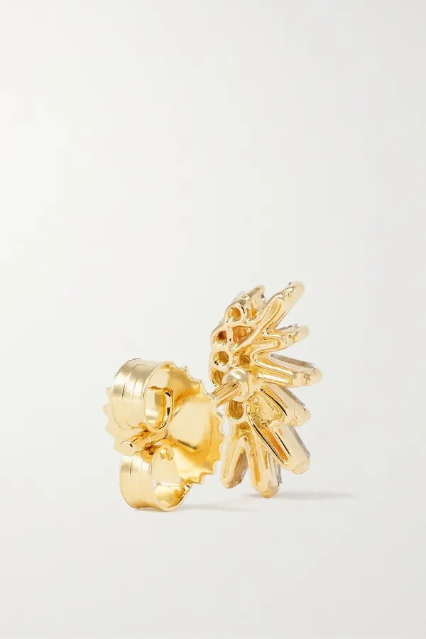 SUZANNE KALAN 18-karat Diamond Firework Earrings