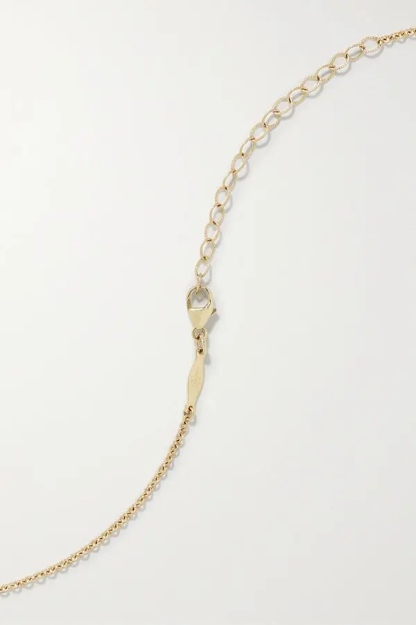 Jacquie Aiche 14-karat Opal And Diamond Necklace - Blue